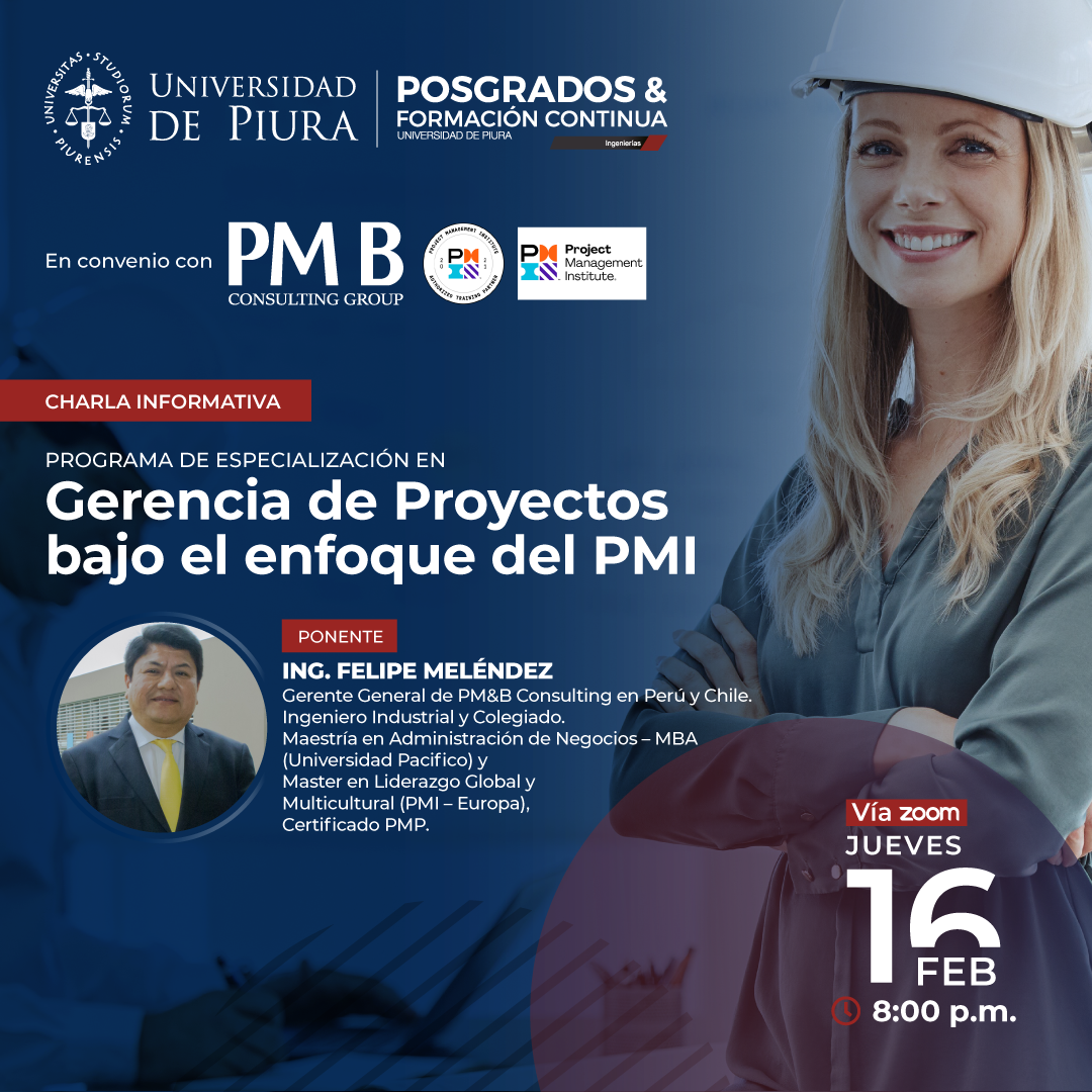 PE Gerencia de Proyectos bajo el enfoque del PMI | UDEP